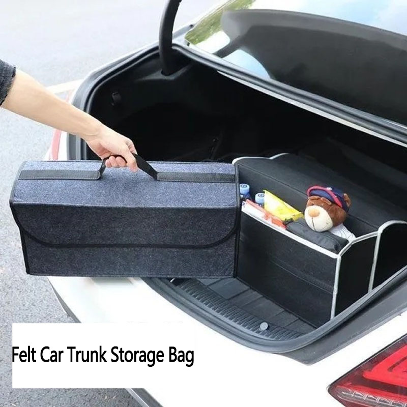 Foldable Car Trunk Storage Box Car Soft Felt Storage Box Container Box ...