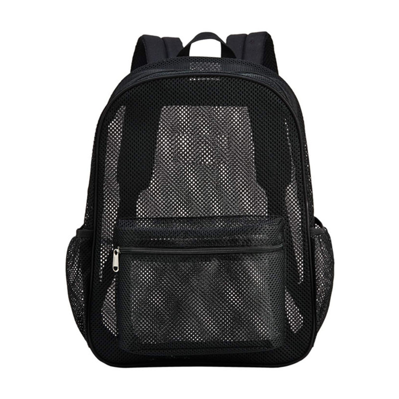 Mesh Backpack with Comfort Padded Straps Swimming Beach Mesh Book bag ...
