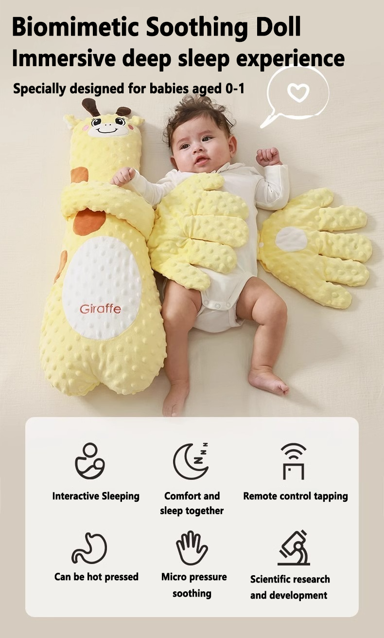 Baby soothing palm 3 modes Coax Pat With music Removable baby pillow ...