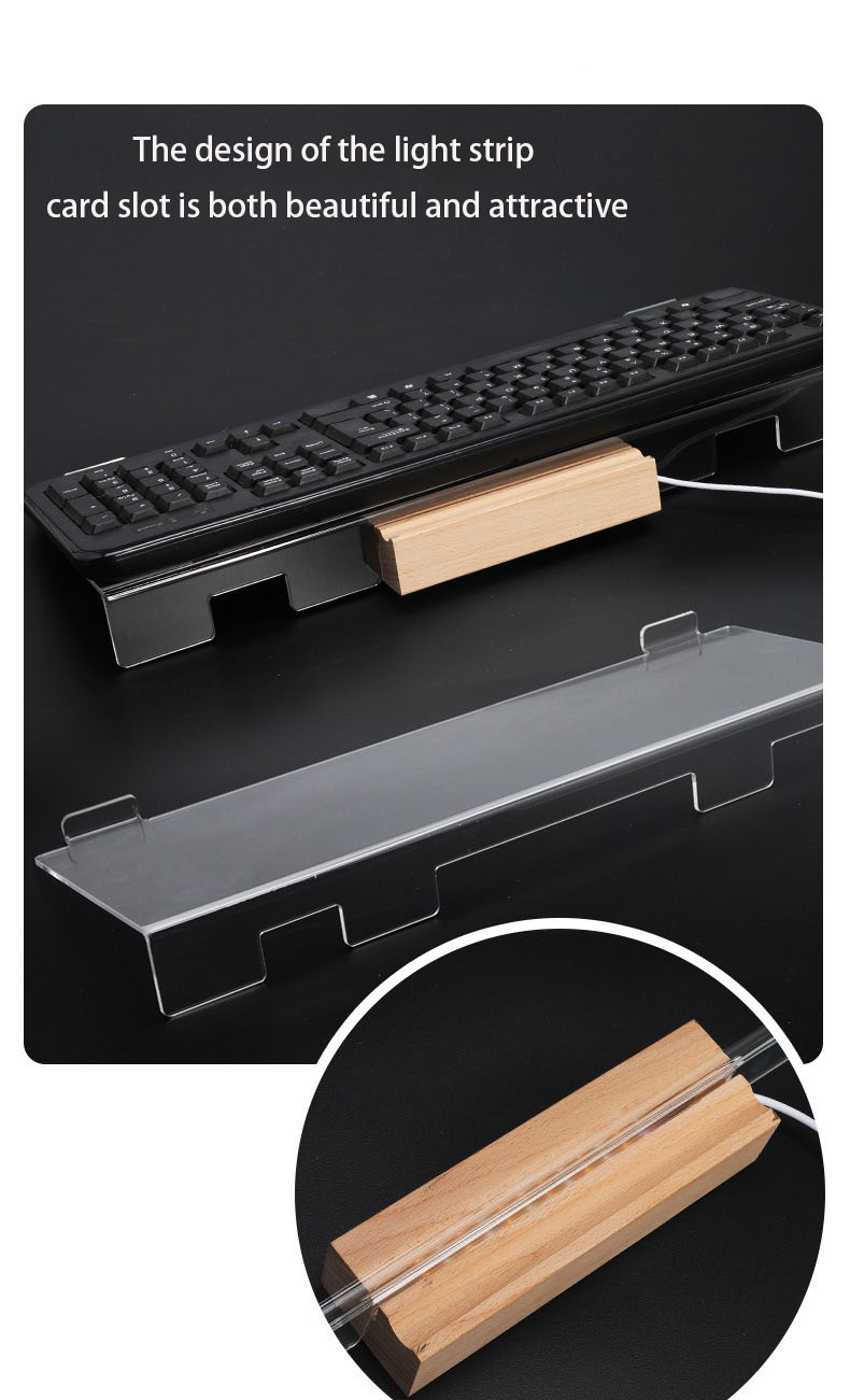 Computer Keyboard Stand Acrylic Keyboard Riser for Desk Keyboard Holder ...