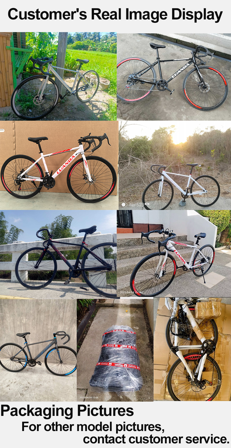 LUANDA Fixie Bike 26 Inch Adult Bike 700CC 7-Speeds Alloy commuter ...