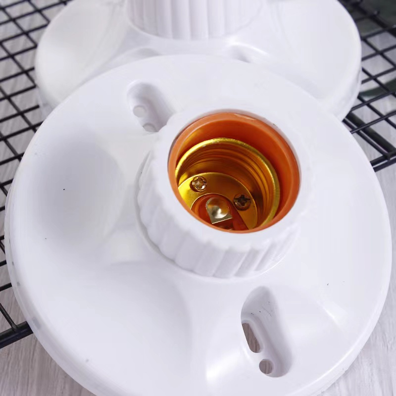 Ceiling RECEPTACLE E27 Ceiling Receptacle Plastic White Socket Bulb ...