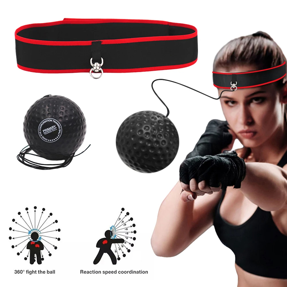 Kick Boxing Reflex Ball Head Band Fighting Speed Training Punch Ball ...