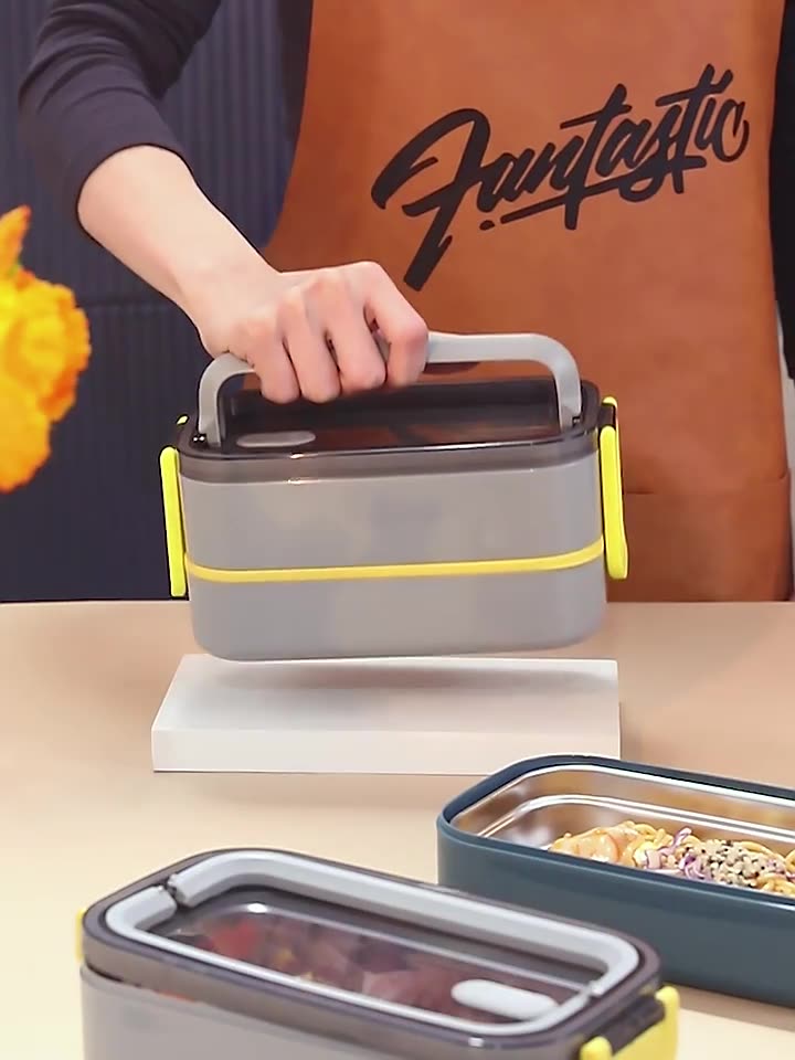 Insulation Lunch Box + Insulation Bag [304] Bento Box Portable Lunch ...