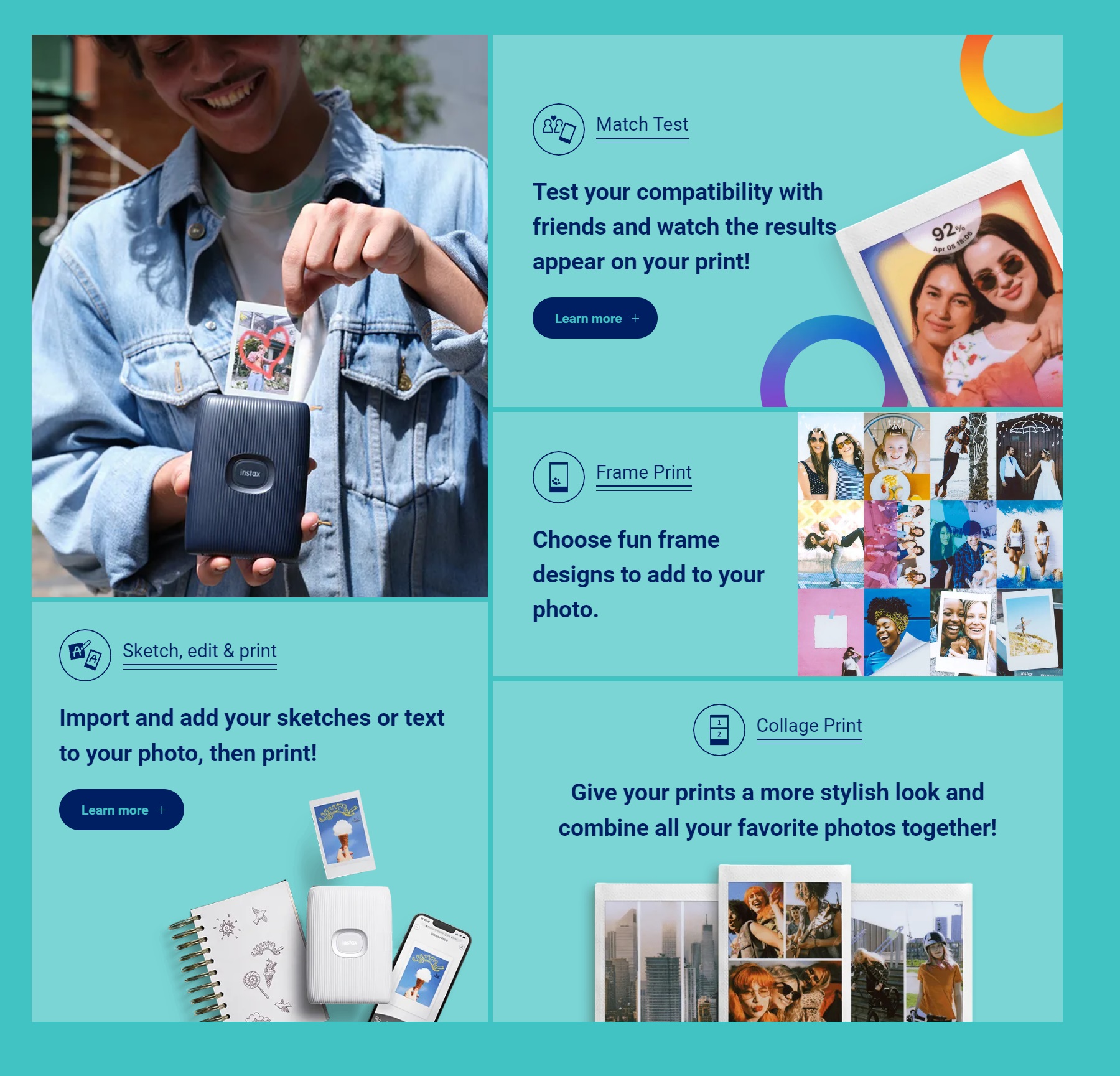 FUJIFILM Instax Mini Link 3 Smartphone Printer with 3D AR Effect ...