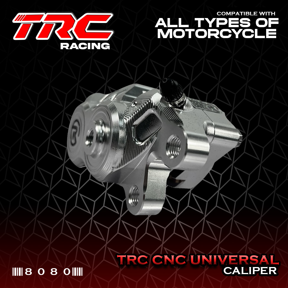 TRC Racing Universal Brake Caliper 4 POT Axial Mounting Ceramic Pistons ...