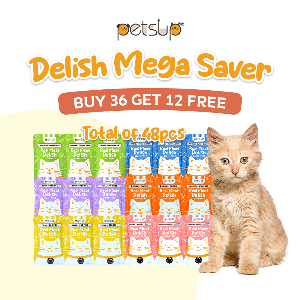 Petsup Cat Wet Food Monthly Meow Real Meat Delish Bundle + FREE Licky ...