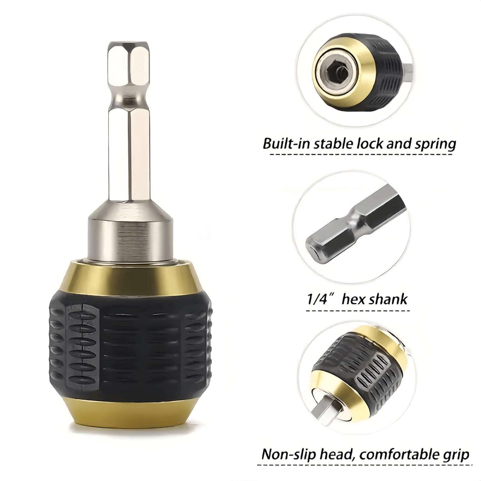 1pcs Screw Drill,Quick Change Lock,Magnetic Drill Bit Extender,Drill ...