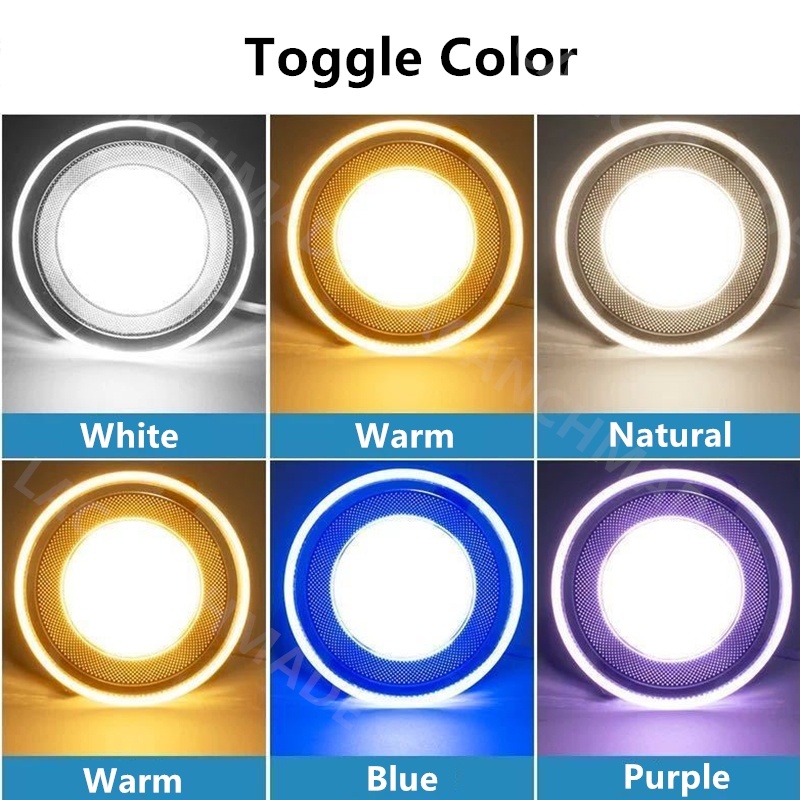 Tri Color Pin light LED Ceiling Light Recessed Downlight Dimmable ...