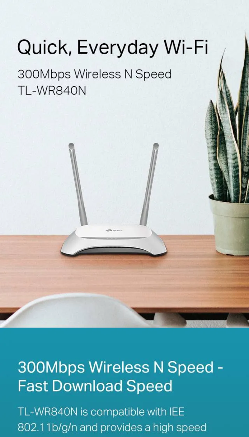 TP-Link TL-WR840N 300Mbps Wireless N Router | Shopee Philippines