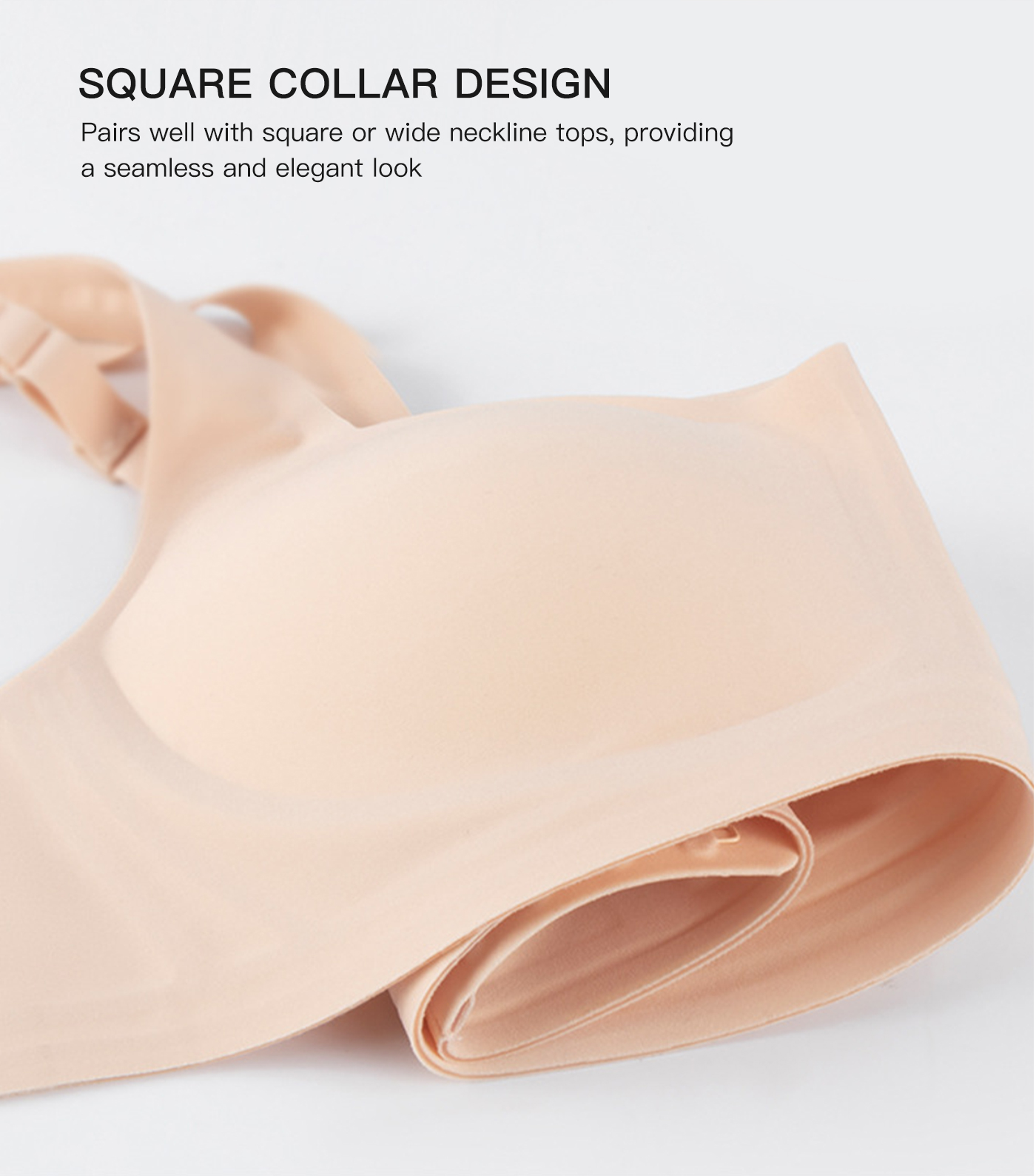 [Hot] ecora | Cozy Square Seamless Bra, Wireless Push-up Bra | Shopee ...