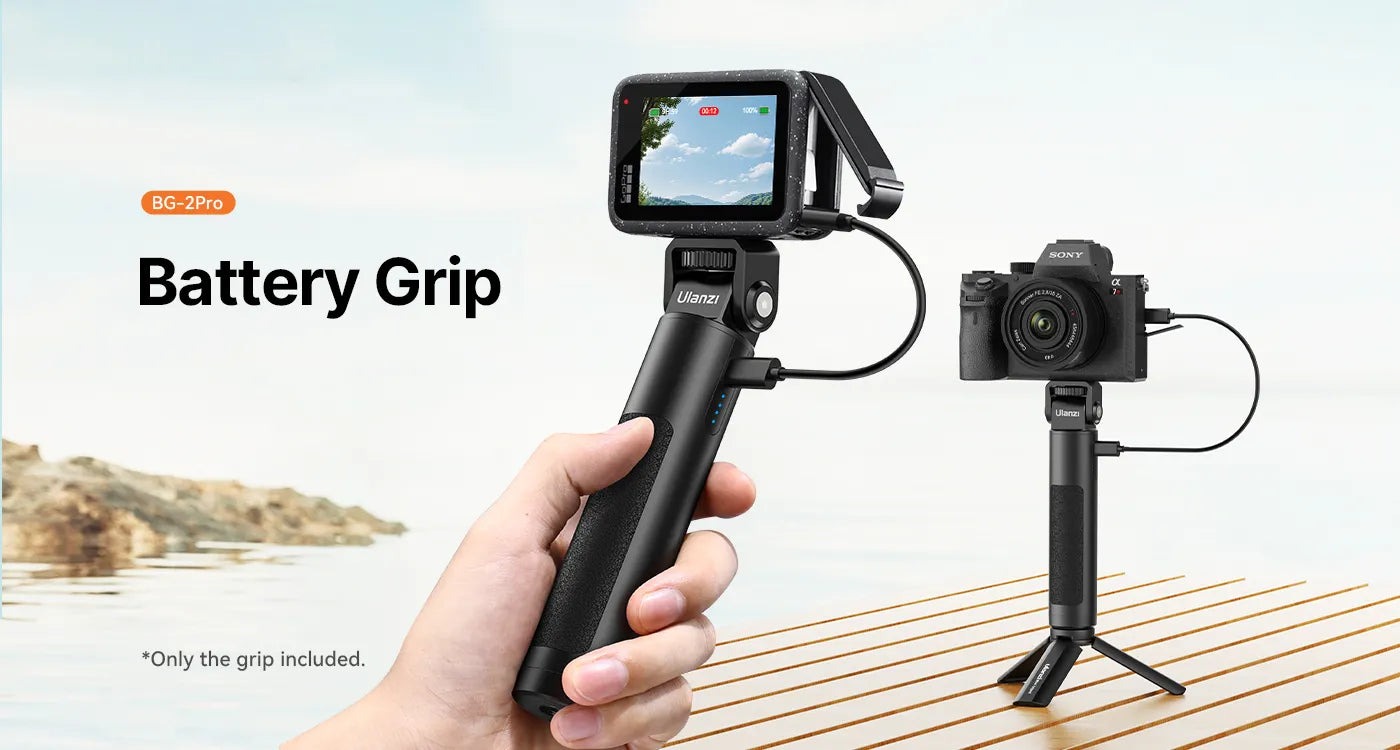 Ulanzi BG-2PRO Battery Camera Handgrip (5500mAh) with 18W Two-Way ...