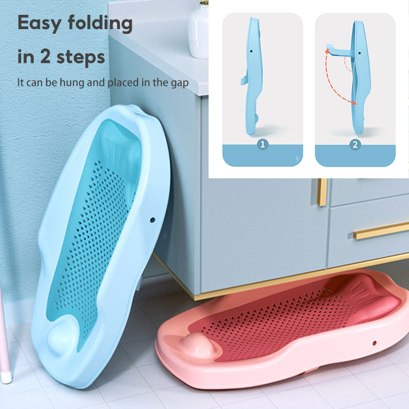 Baby Bath Tub With Net Baby Shower Rack Bathing Tubs Anti-Slip Bathtub ...