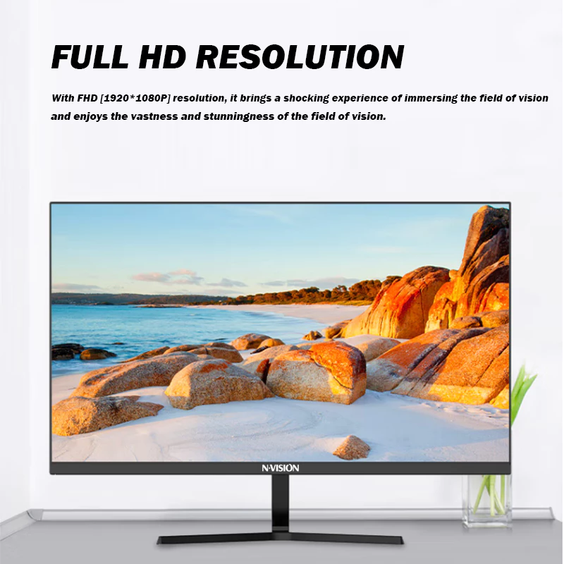 Nvision N2455-PRO 24 Inch IPS Monitor 100Hz Frameless Flat FHD Gaming ...