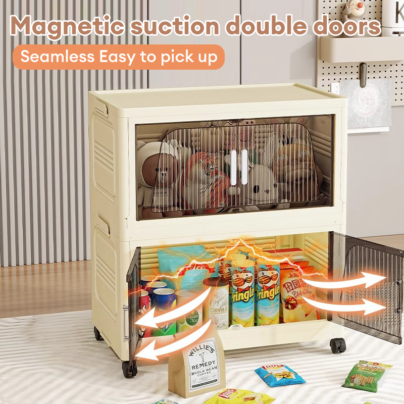 MUJU Foldable Storage Cabinet For Clothes Storage Durabox With Magnetic ...