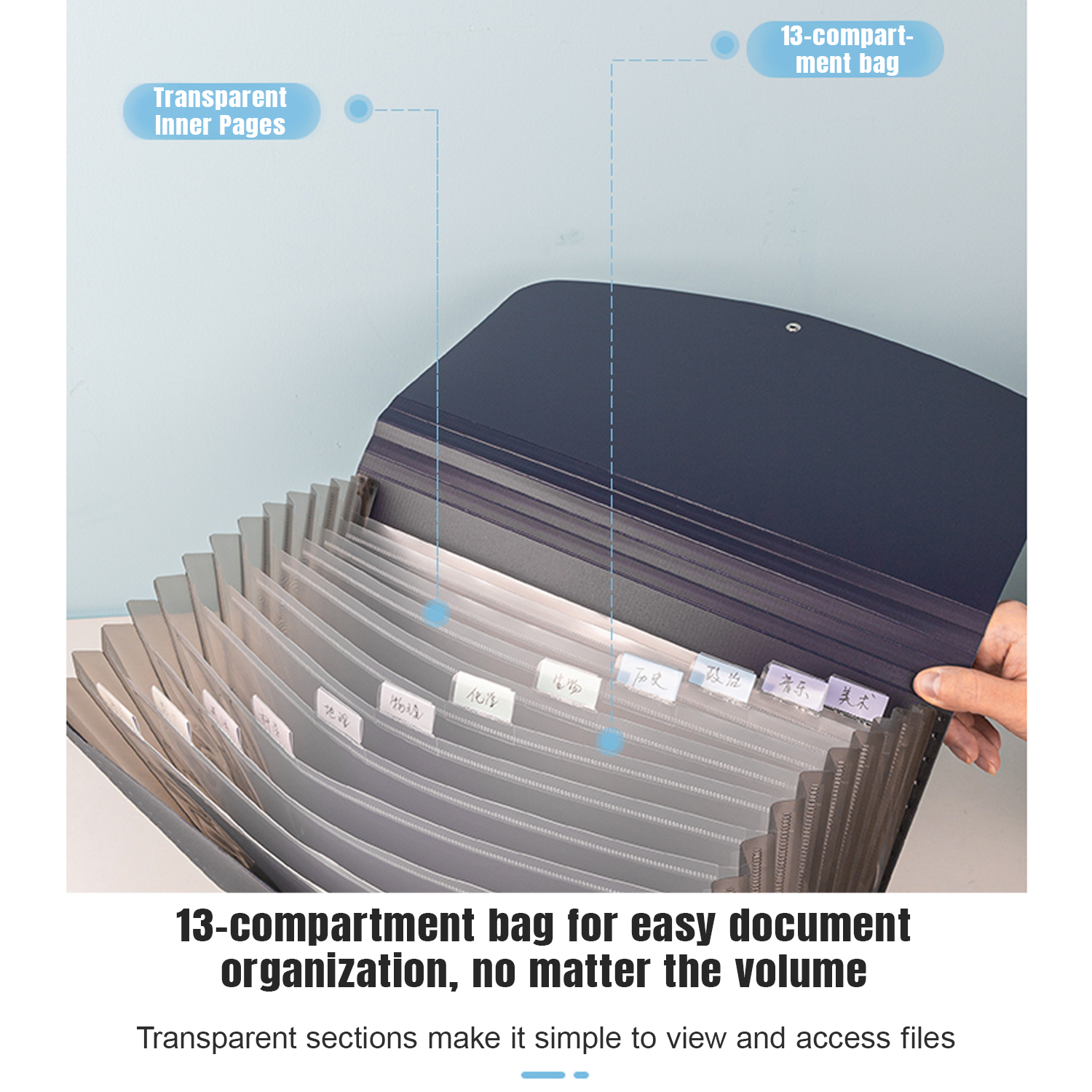 Deli 5236 A4 Expanding File 13 Pockets [795236] | Shopee Philippines