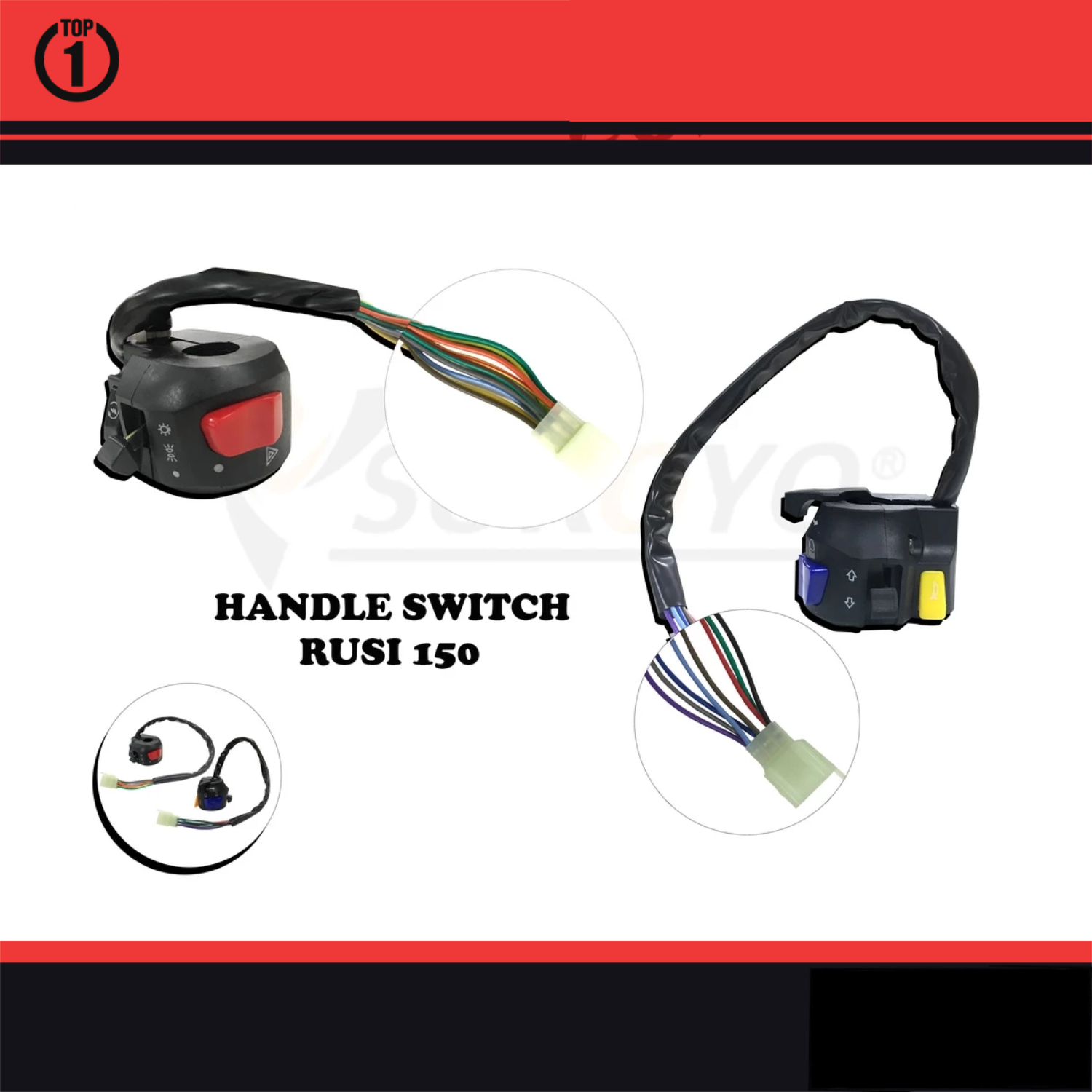 1 Set Domino Handle Switch For Rusi 150 Left And Right Motorcycle ...