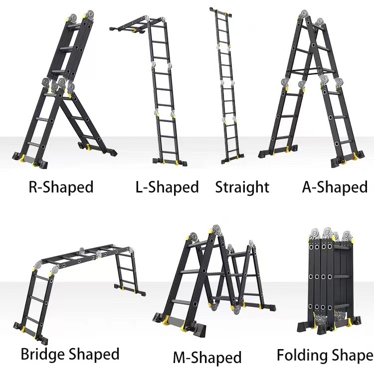 Ladder Foldable Aluminum Heavy Duty Ladder Foldable Adjustable ...