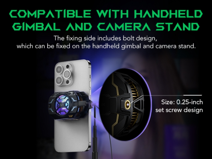 Black Shark FunCooler 4Pro 27W high-power effective phone cooler for Android and IOS | Shopee ...