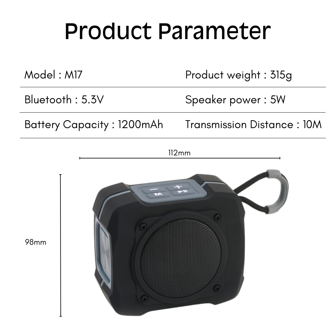 Yoobao M17 Mini Portable Wireless Mini Woofer Bluetooth Speaker with ...