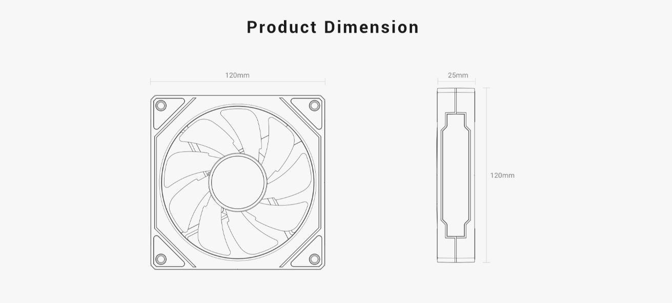 Itw | Ocypus PC Fan Gamma F12 ARGB Reverse Blade 4-Pin PWM Hydraulic ...