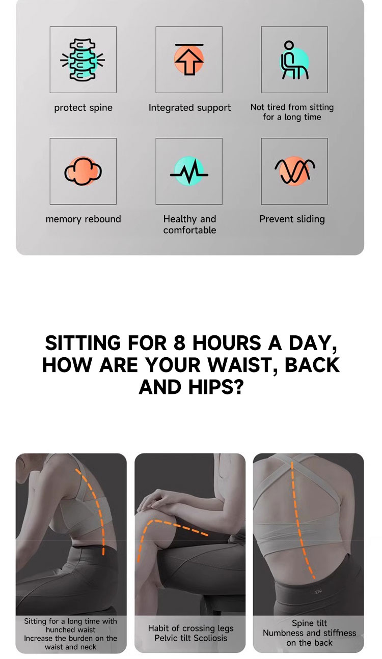 Evora Posture Corrector Chair LumbarBack Support Chair Cushion Curable ...