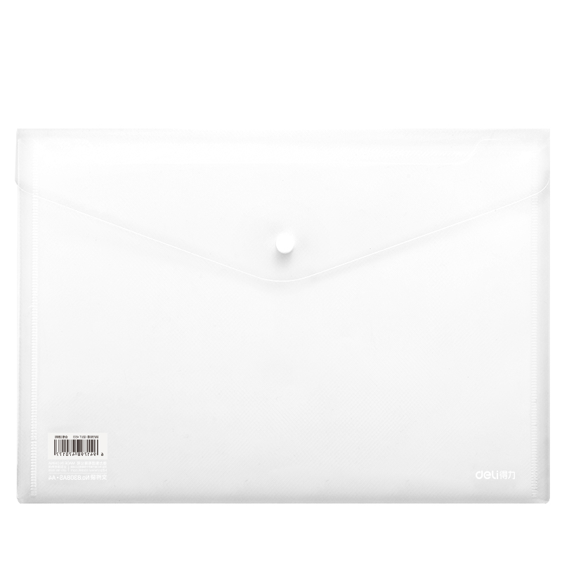 Deli A4 File Folder Transparent Clear Plastic File Folder Storage Pouch ...