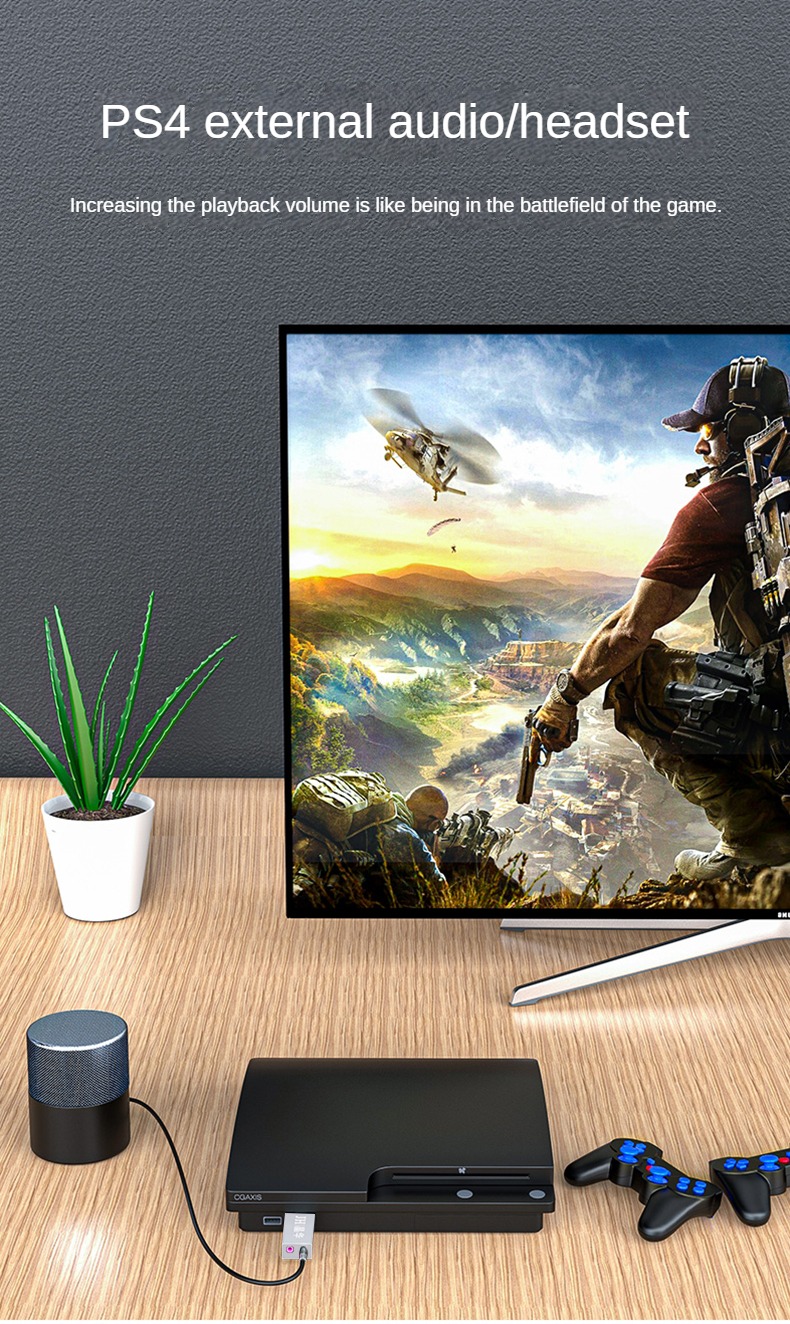 USB to Sound Card Aux 3.5mm Mic Adapter Stereo Audio 3.5mm 2 In 1 ...