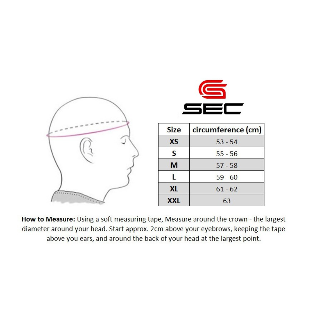 SEC Modular Helmet for Motorcycle Pilot - Brand Gloss/Matte (S-XL ...
