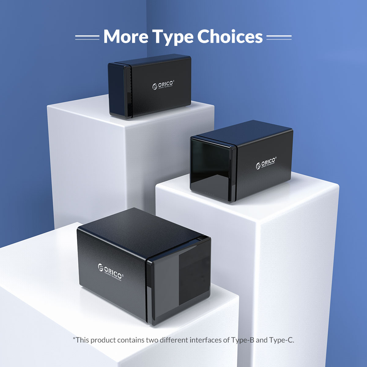 ORICO NS Multi-Bay RAID 2.5-3.5" SATA SSD/HDD Enclosure Hard Drive ...