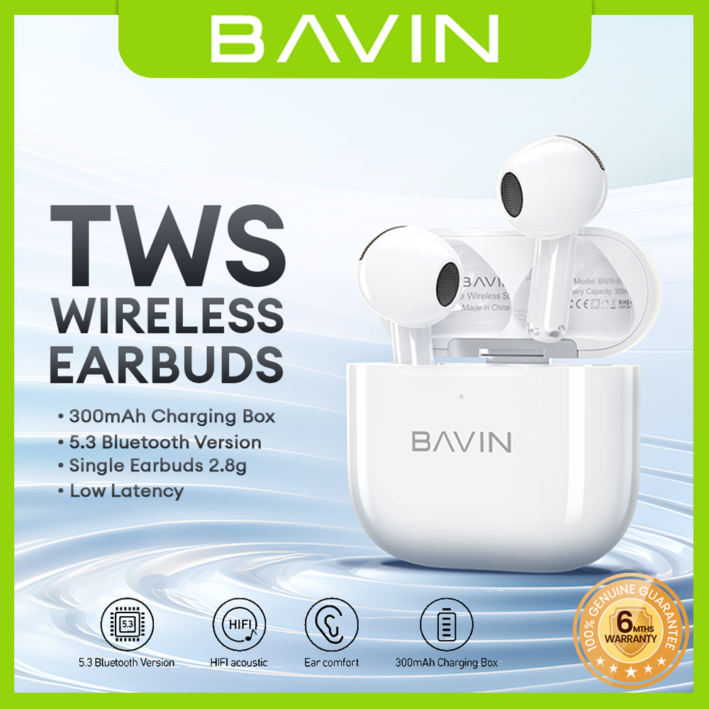 【Christmas Gift】BAVIN BA85 Mini TWS Hi-Fi Bluetooth Wireless Earphones ...