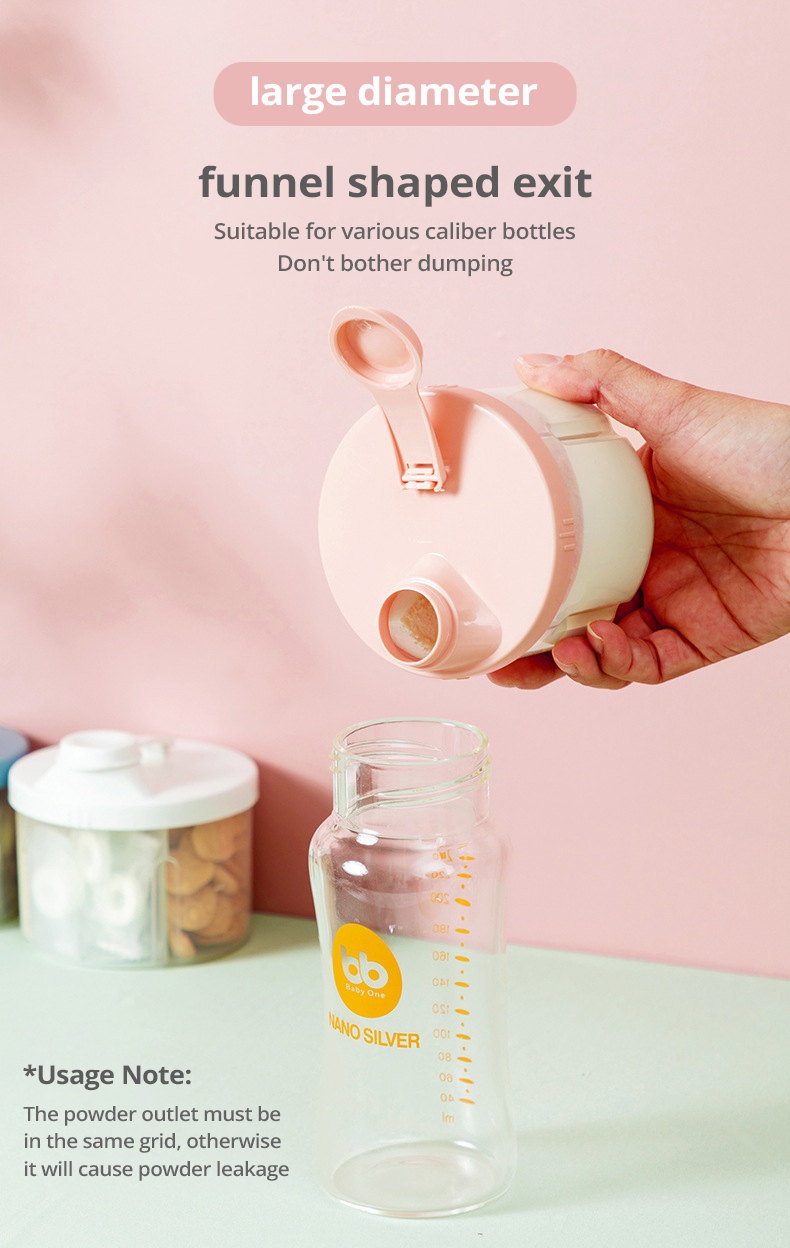 Milk Powder Box 4 Grid Portable Milk Storage Container Milk Container ...