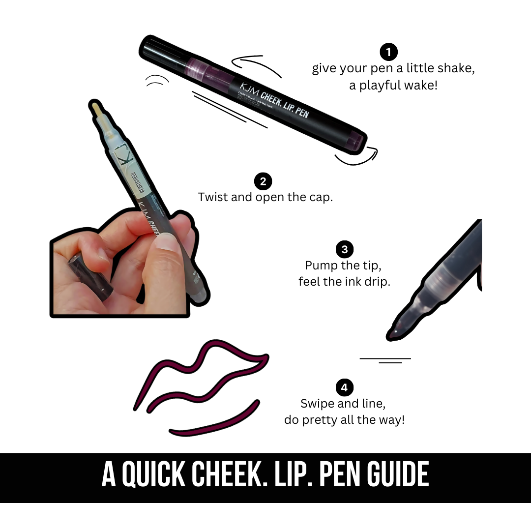 KJM CHEEK. LIP. PEN - Precision Pen, Perfect Lines | Shopee Philippines