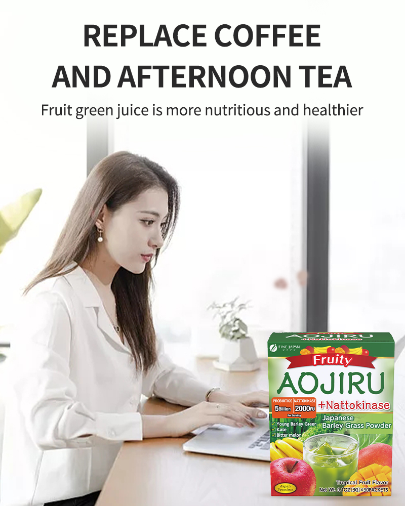 Green Juice & Natto Complex Drink – Rich in Natto Kinase, Vitamins, and Dietary Fiber for Health ...