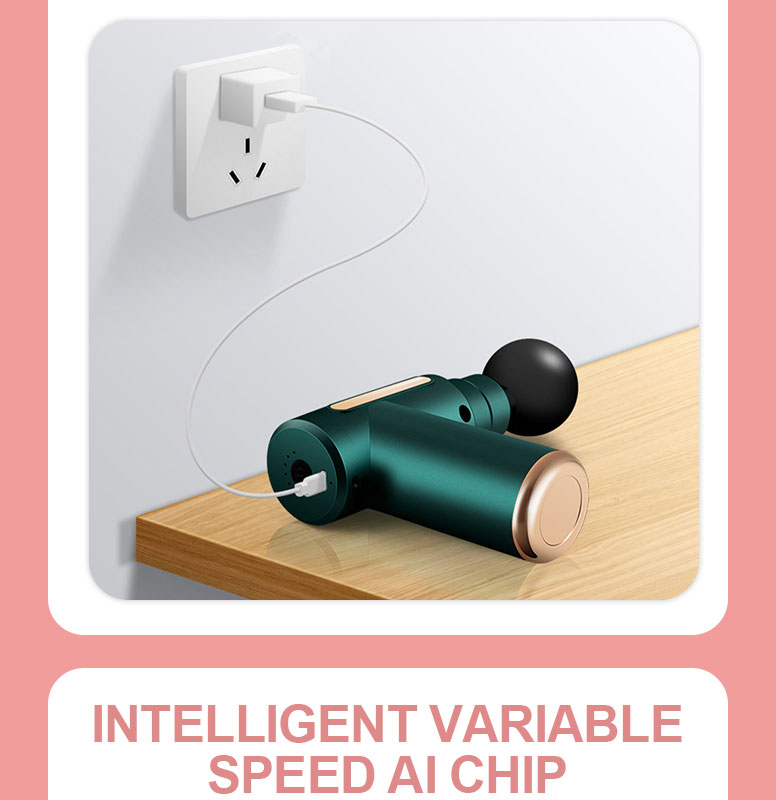 Massage Gun 4 Heads Portable Muscle Superace Percussive High Frequency ...