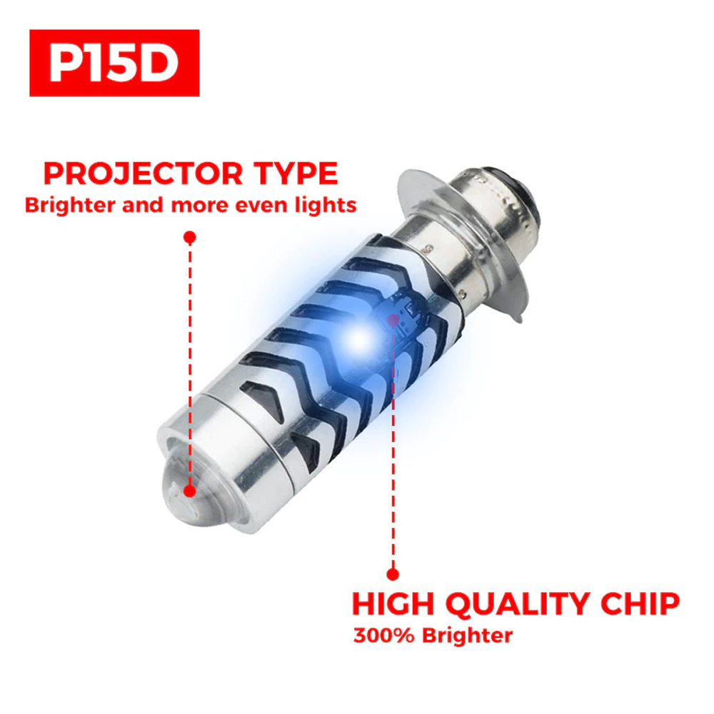 HOTSPEED MDL Killer Headlight Led Lights for Motorcycle Mini Driving Light T19 P15D H4With ...