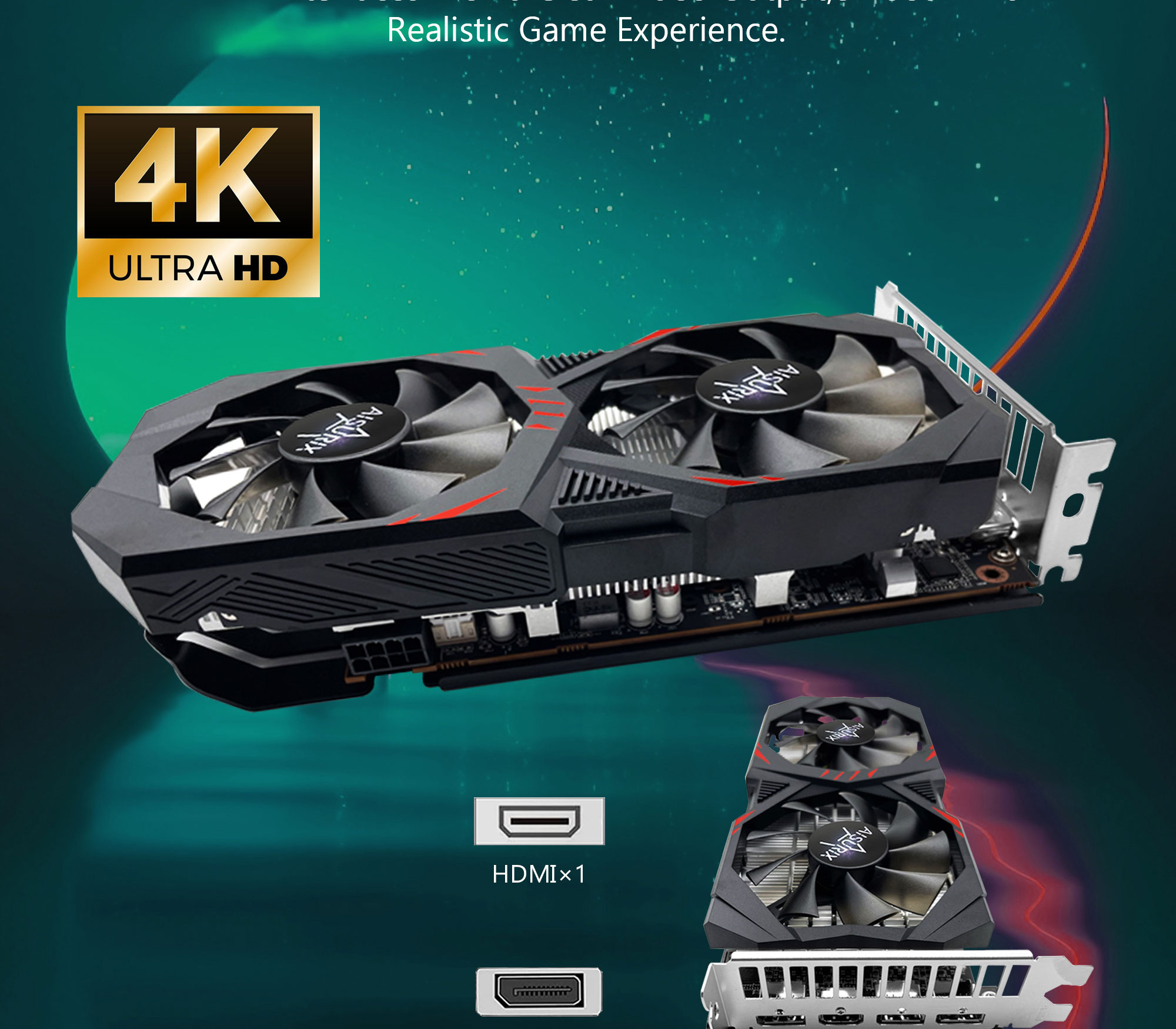 AISURIX 100% RX6600M 8G New Graphics Card ARMOR 8GB GDDR6 Video ...