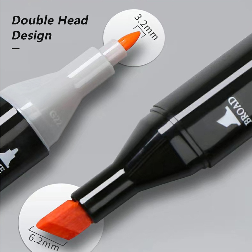 24/36/48/60/80 Color Highlighter Pen Alcohol Marker Art Marker ...