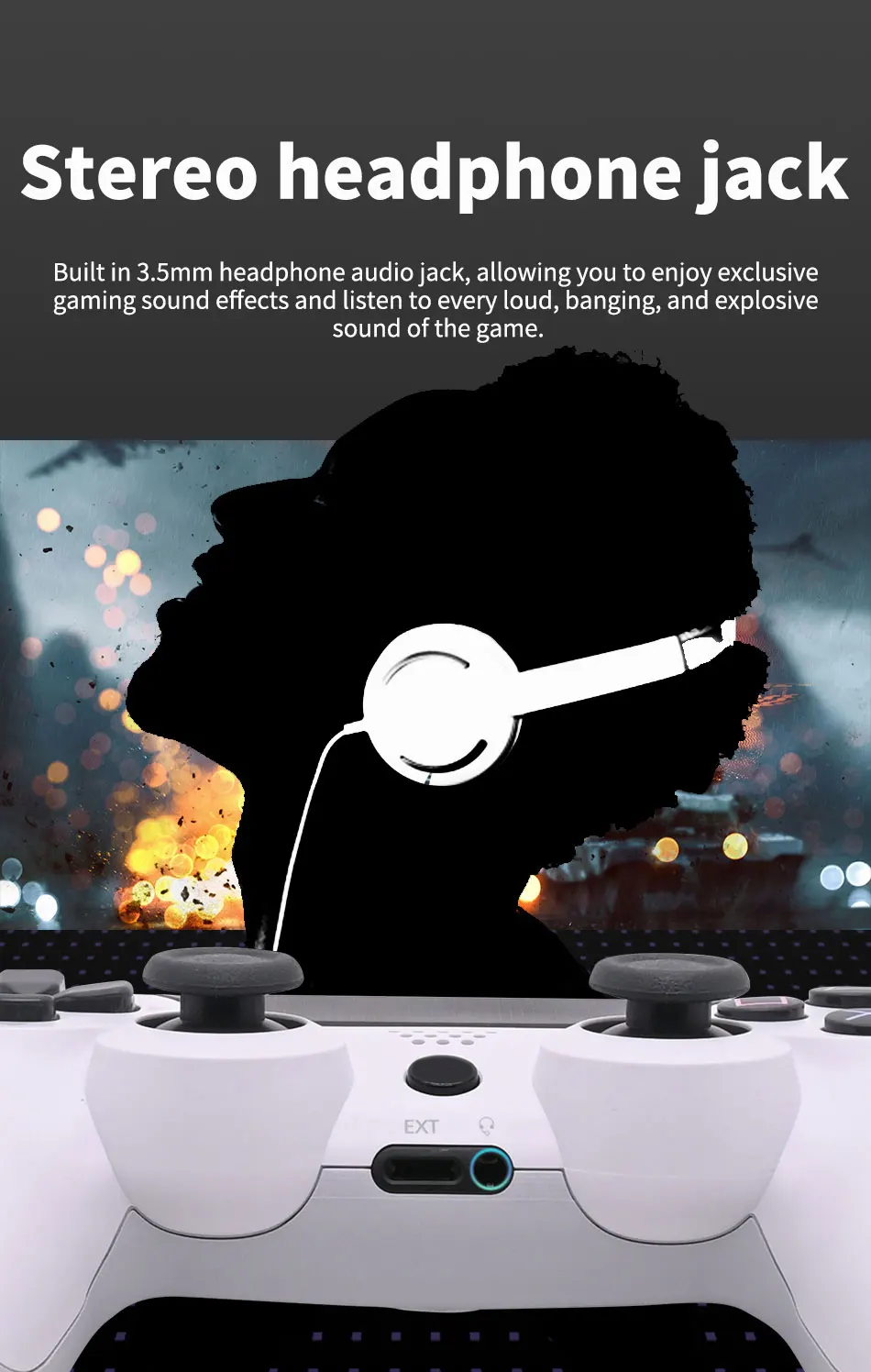 Popcorn & Kacool Double Motor Wireless Game Controller Bluetooth ...