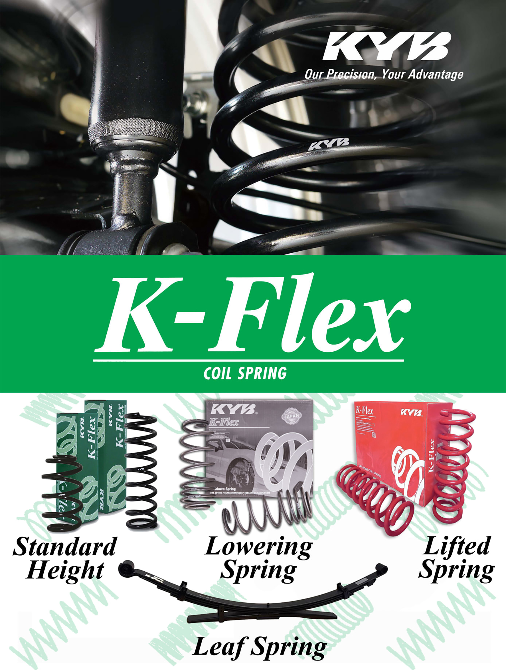 KYB KAYABA (2pcs) K-Flex Coil Spring for Toyota Vios and Yaris 2013 ...