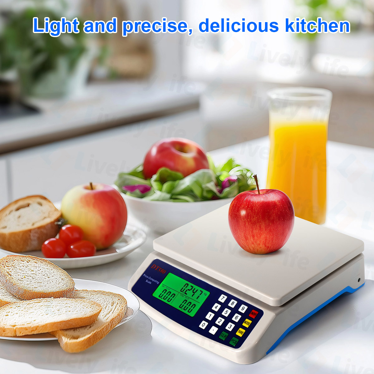 Digital Scale Weight Rechargeable Digital Price Computing Scale 30kg ...