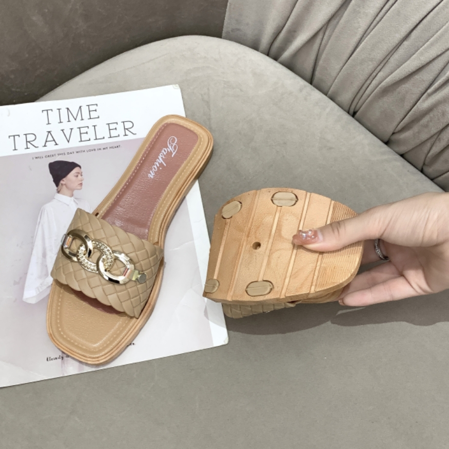 YOTO Womens Designer Summer Slippers flat sandals shoes | Shopee ...