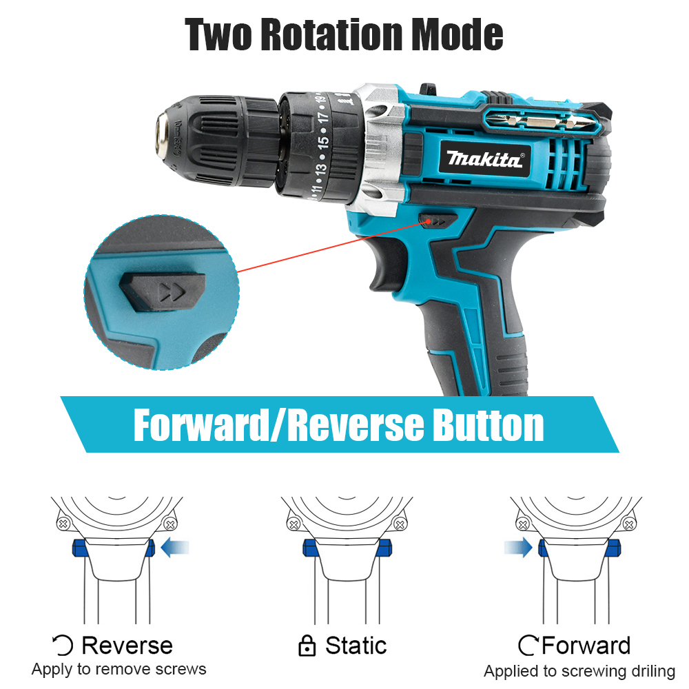 Makita 288V drill set power tool heavy duty Cordless Drill Electric ...