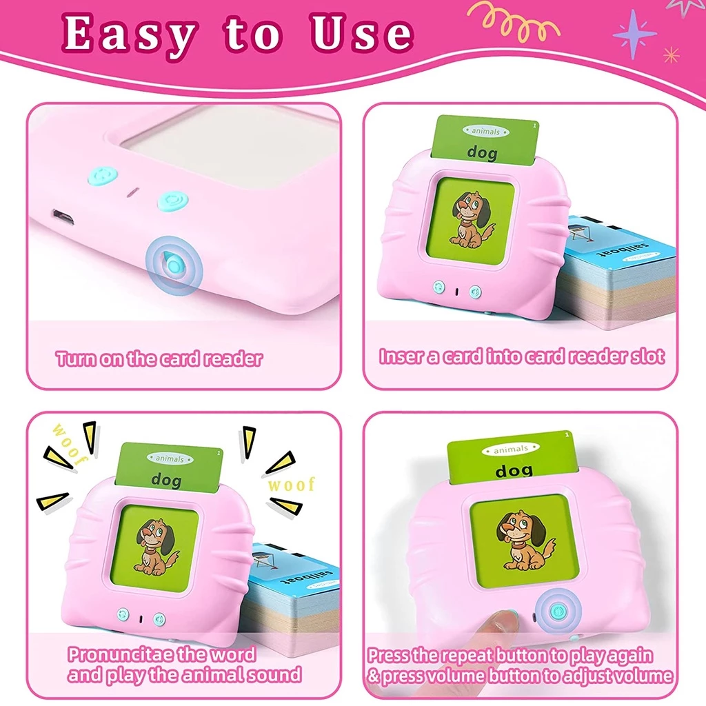 112Pcs Card Early Education Machine Pronunciation Speaking Learning ...