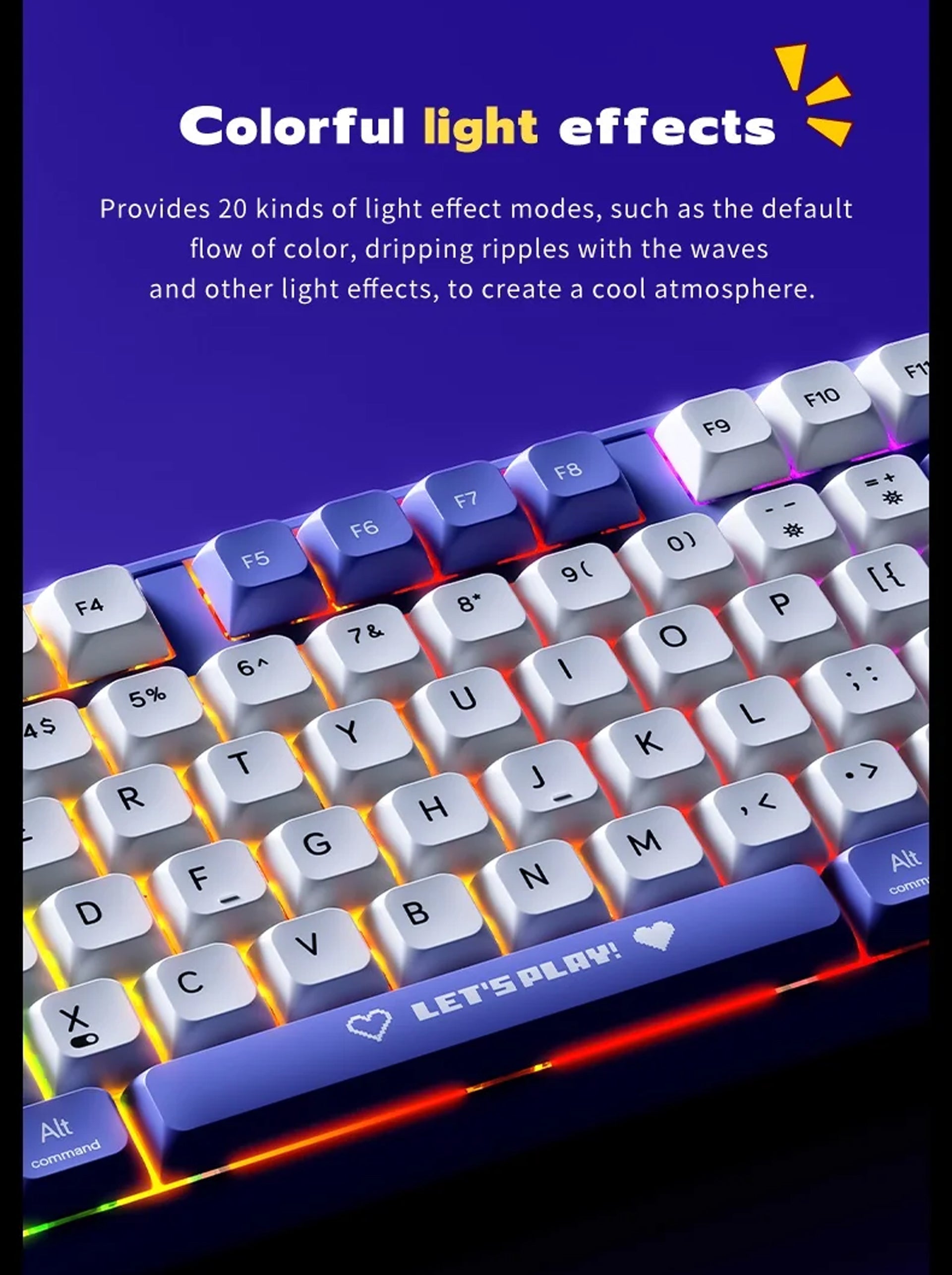 Ajazz AK870MC RGB Wired 87-Keys TKL Gasket-mounted Hot Swappable ...