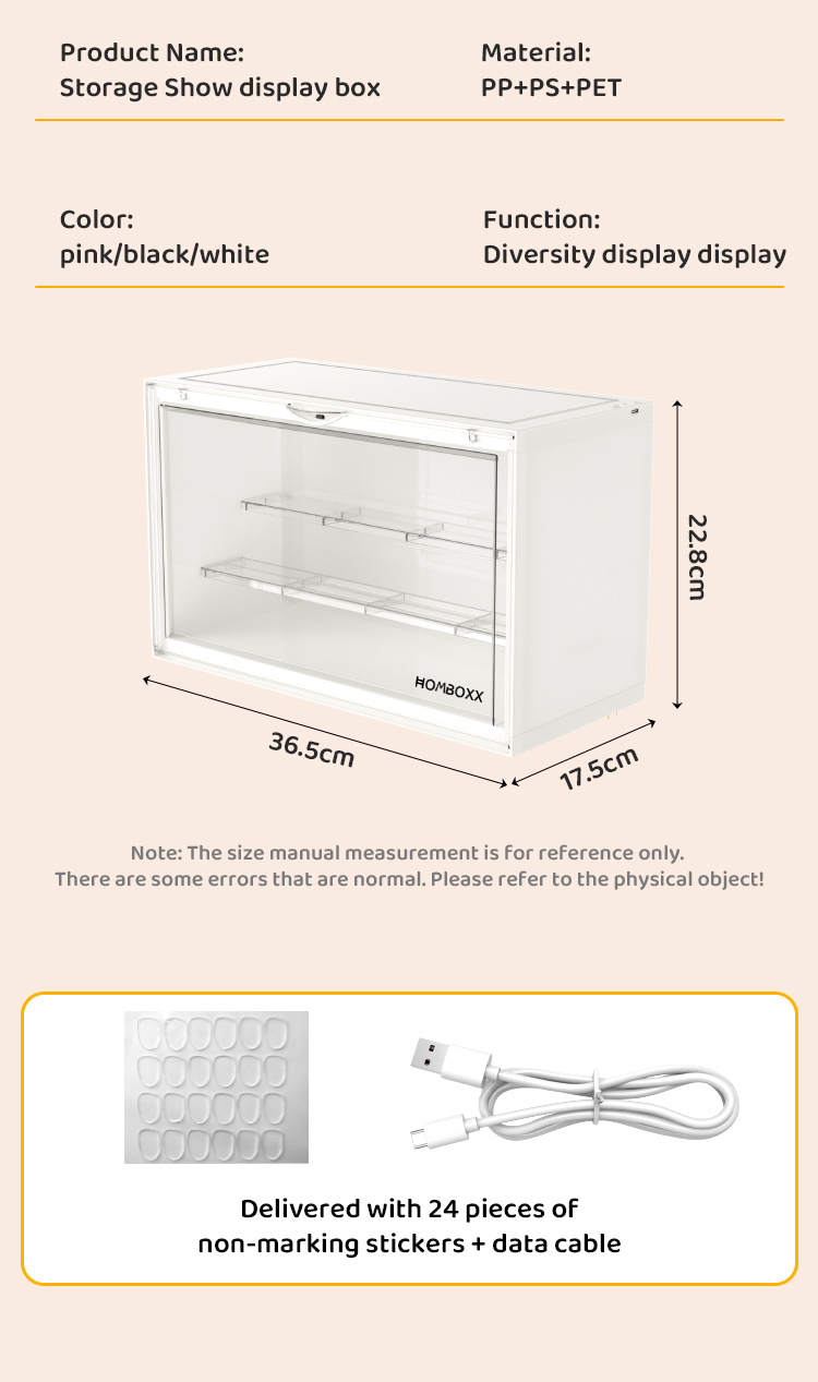 Acrylic Display Case Popmart Storage Organizer Transparent Boxes ...