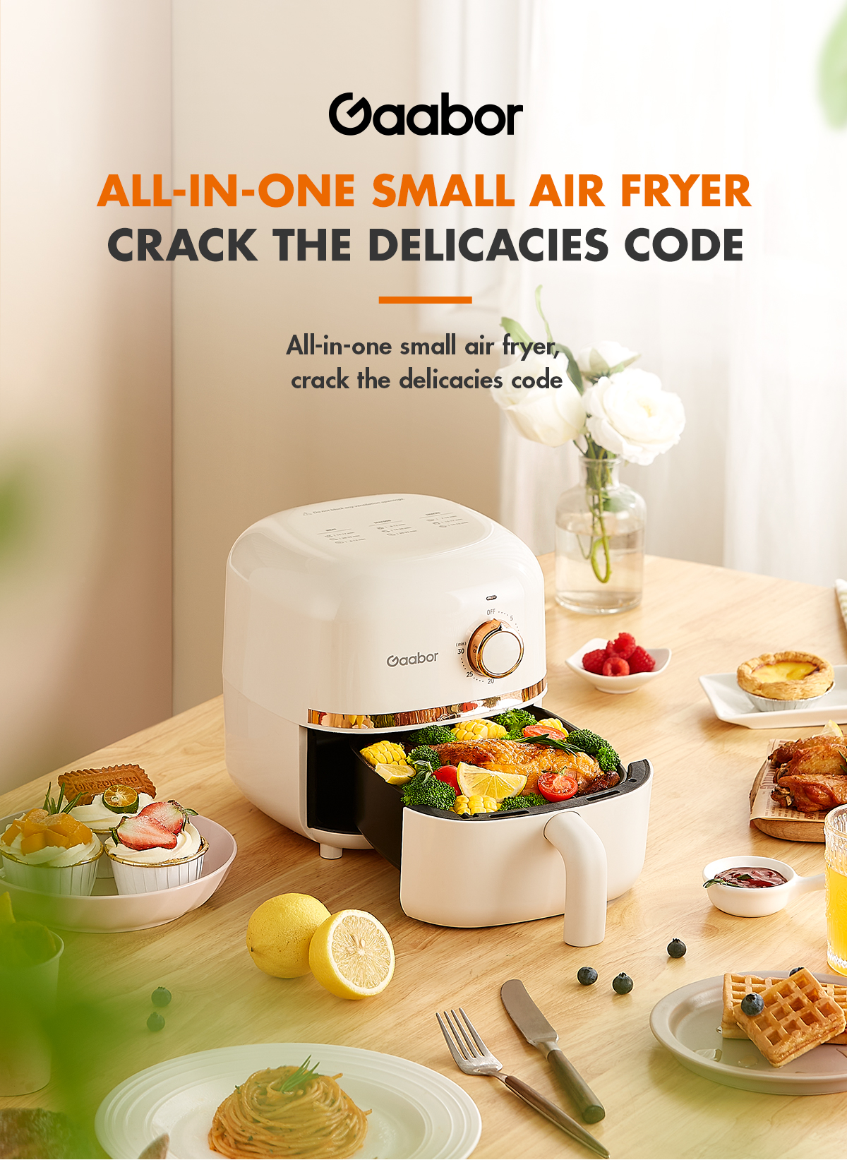 Gaabor Air Fryer Premium Portable Multi-Functional Non-Stick Exquisite ...