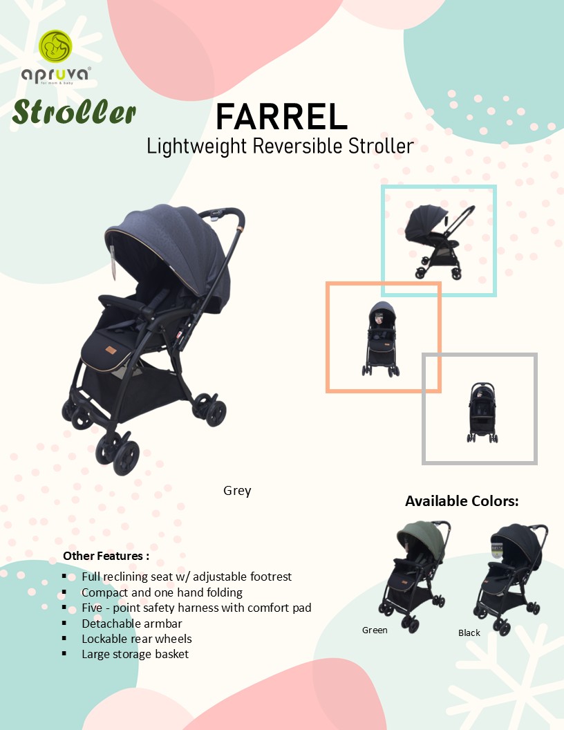 Apruva FARREL Lightweight Reversible Stroller SD31D | Shopee Philippines