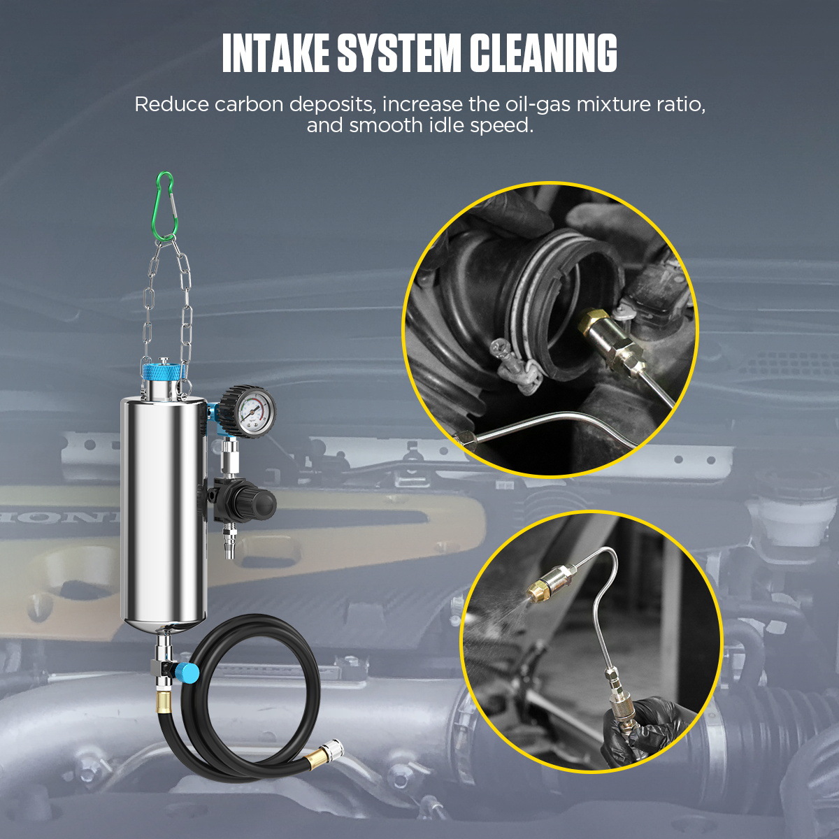 Car Fuel Injector Cleaner Machine Pressure Adjustable Non-Dismantle ...