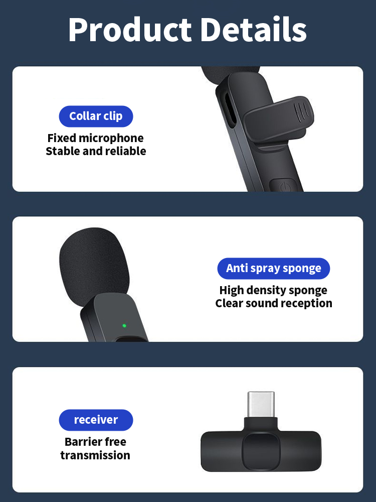 ICON K9 Wireless Lavalier Microphone for videoke Network Video Shooting ...
